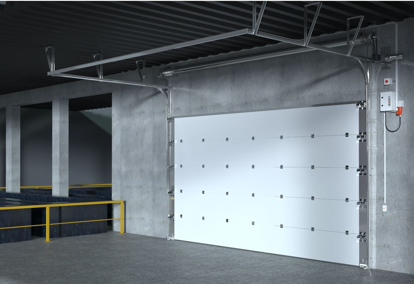 Fire rated sectional doors - Metacon-Next